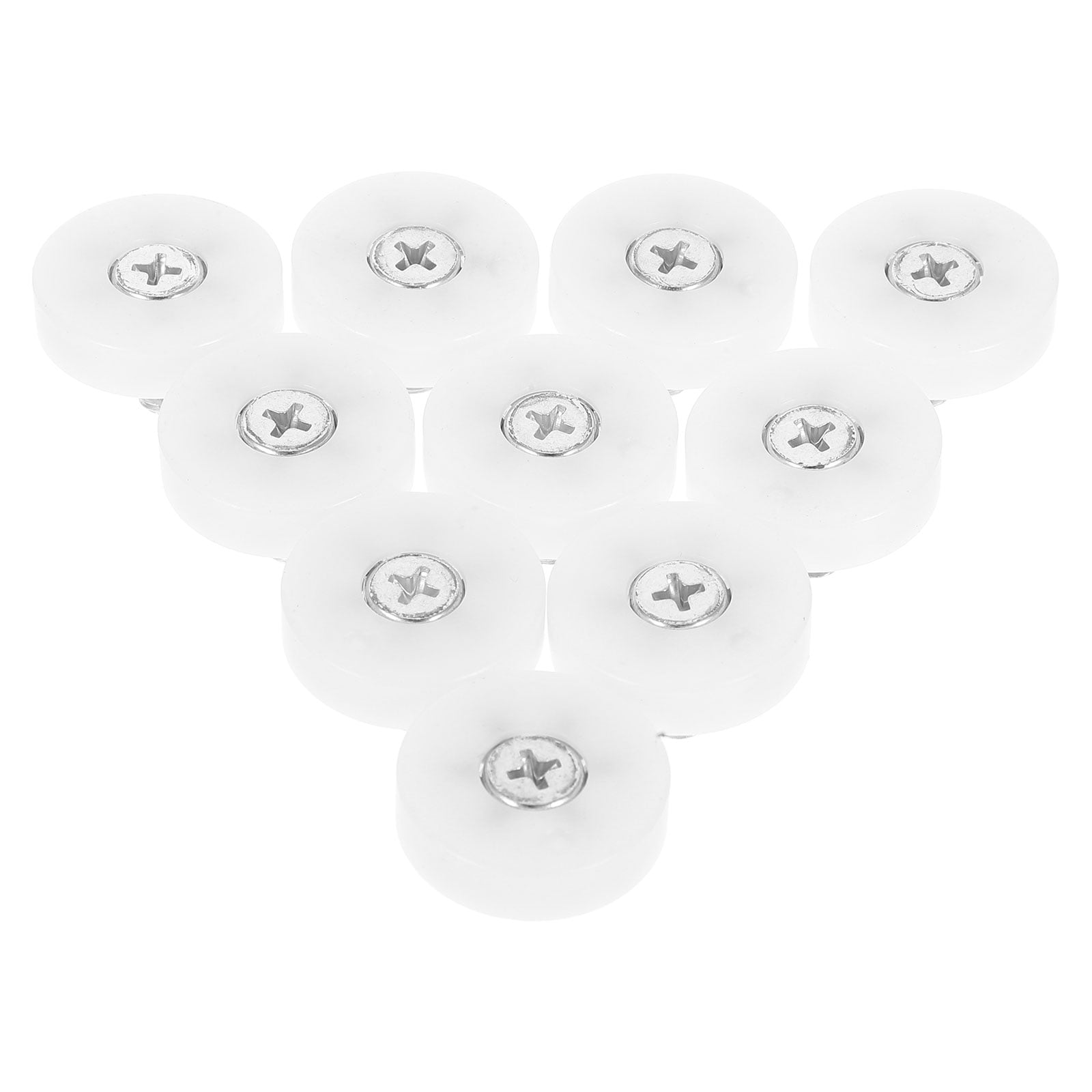 Hytrove Drawer Pulley Steel White 10Pcs 1In - Walmart.com