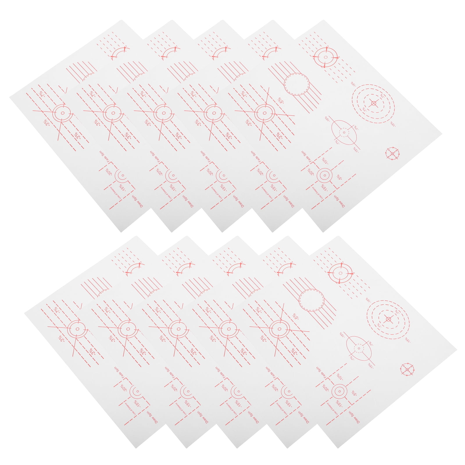 Zehuanyu 10pcs Golf Impact Tape Stickers Training Aid For Putters And ...