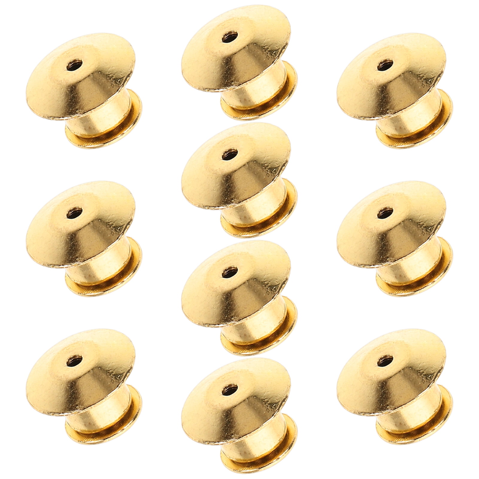Zehuanyu 10pcs Metal Locking Flat Head Lapel Pin Back Clutch Clasp ...