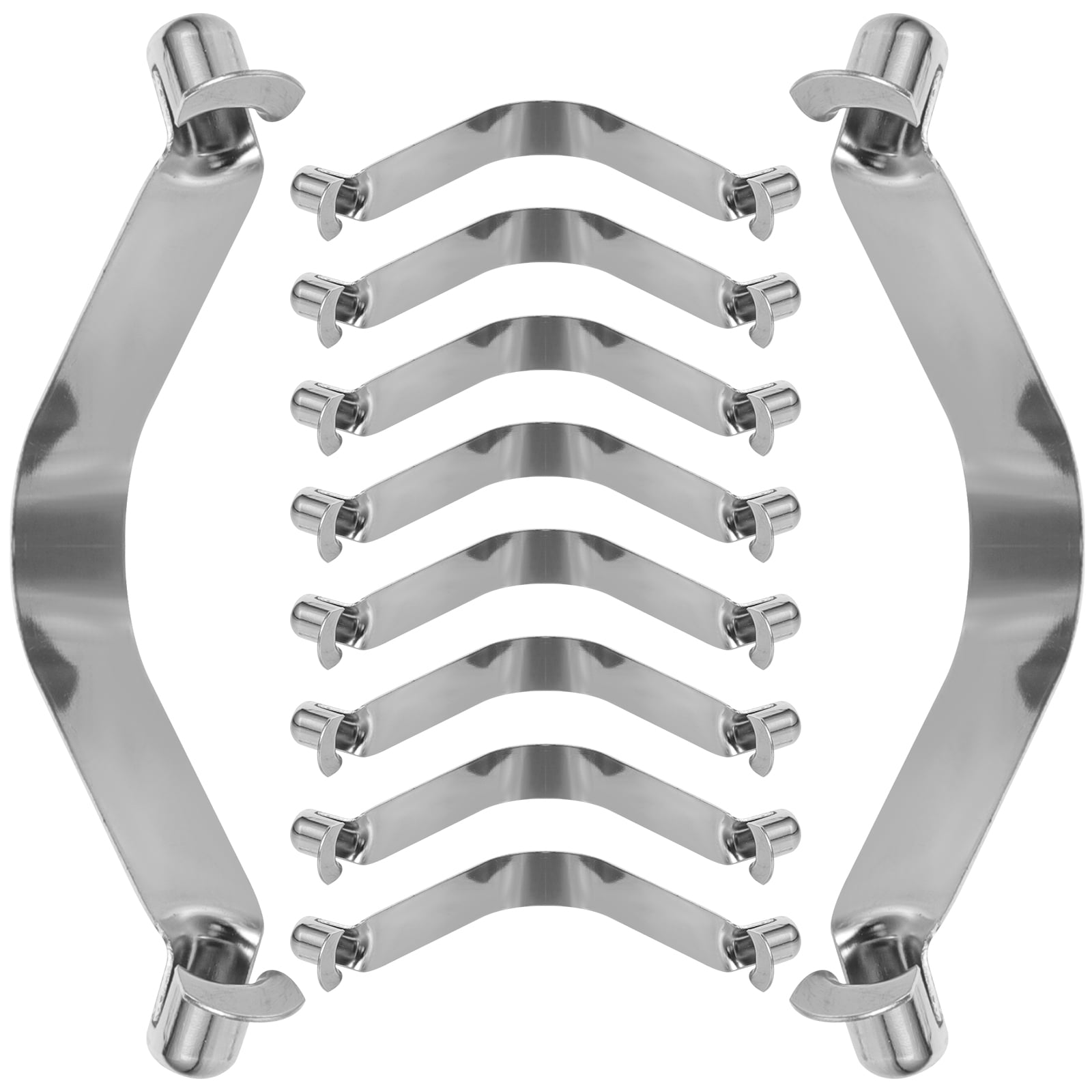 Zehuanyu 10pcs Snap Clip Kayak Paddle Spring Snap Clip Pole Push Button ...