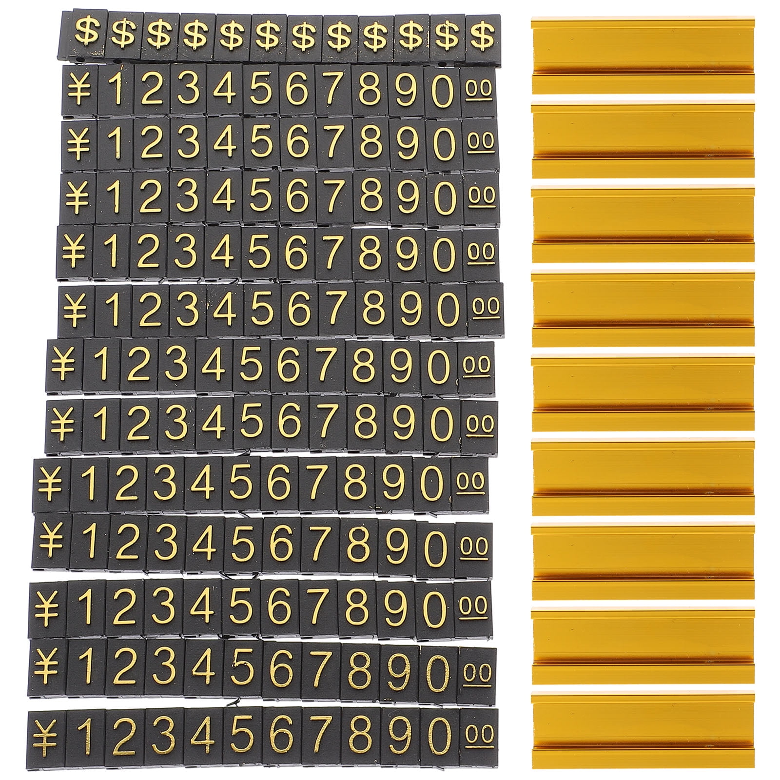 Zehuanyu 12 Sets Sign Clips for Retail Display Counter Stand Tags 5 ...