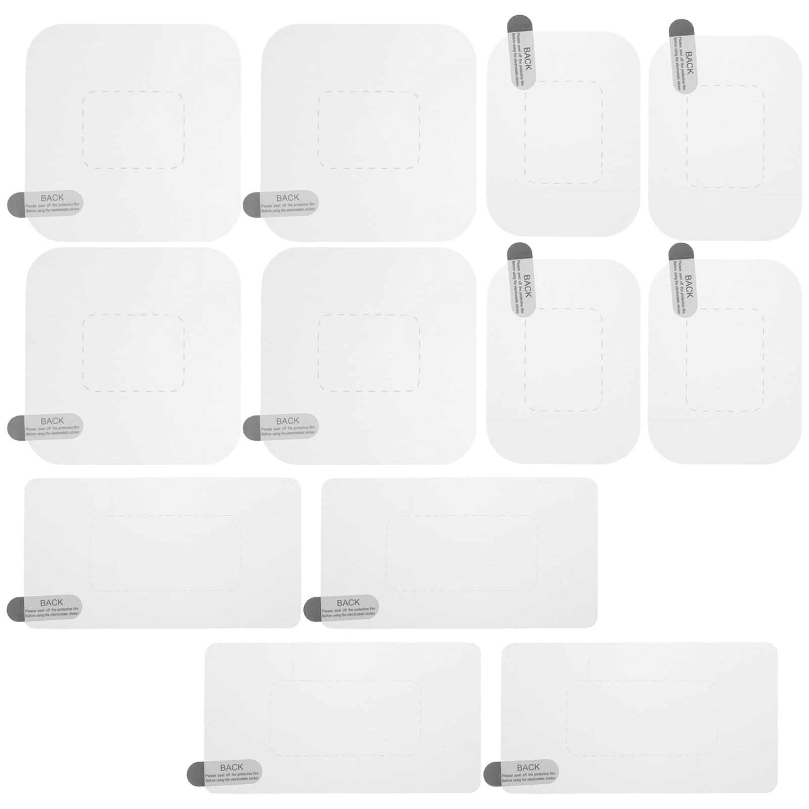 Zehuanyu 12 Sheets Windshield Static Sticker Driving Recorder Dashboard ...