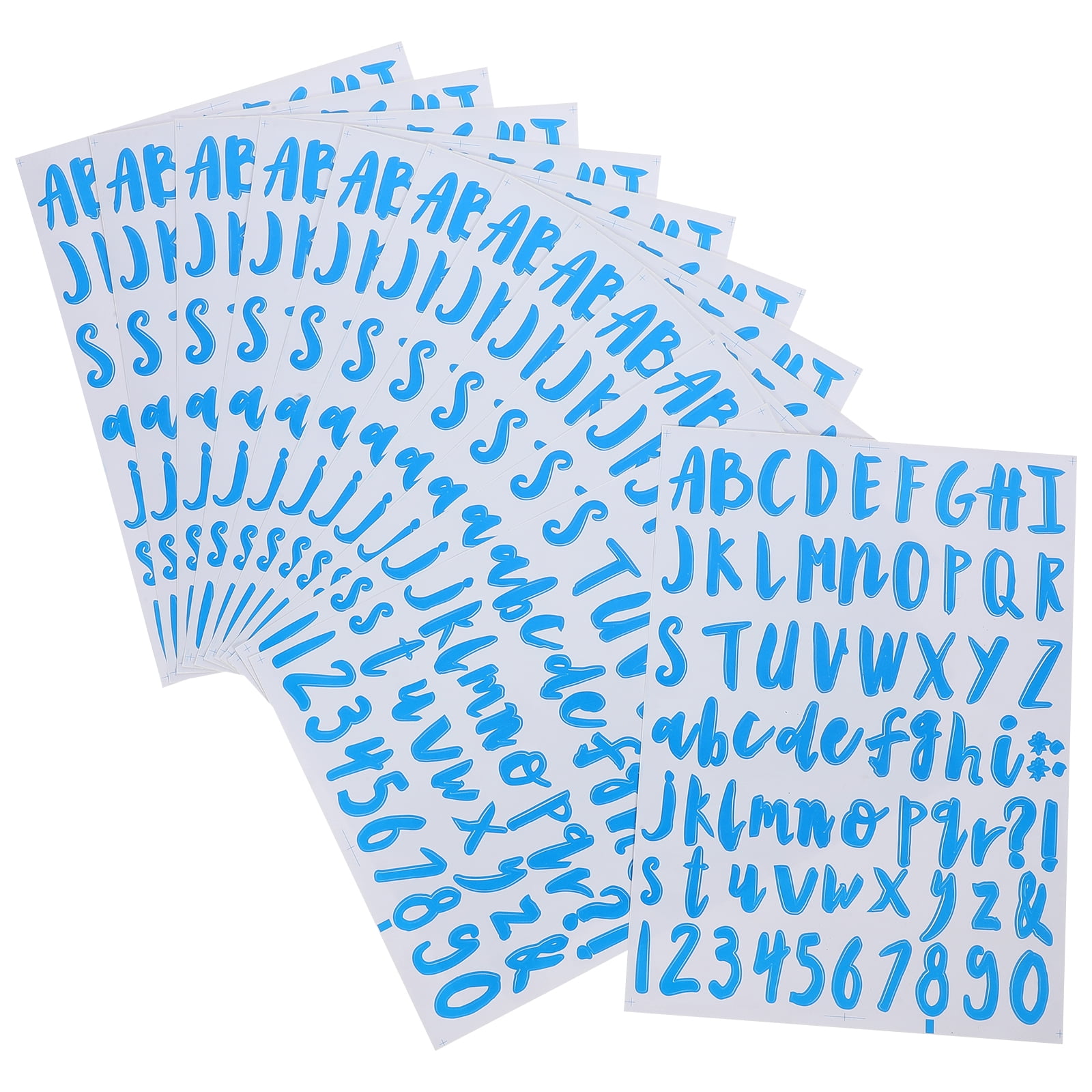 YOSADIER SkyBlue SelfAdhesive Letter and Number Stickers for DIY Crafts ...