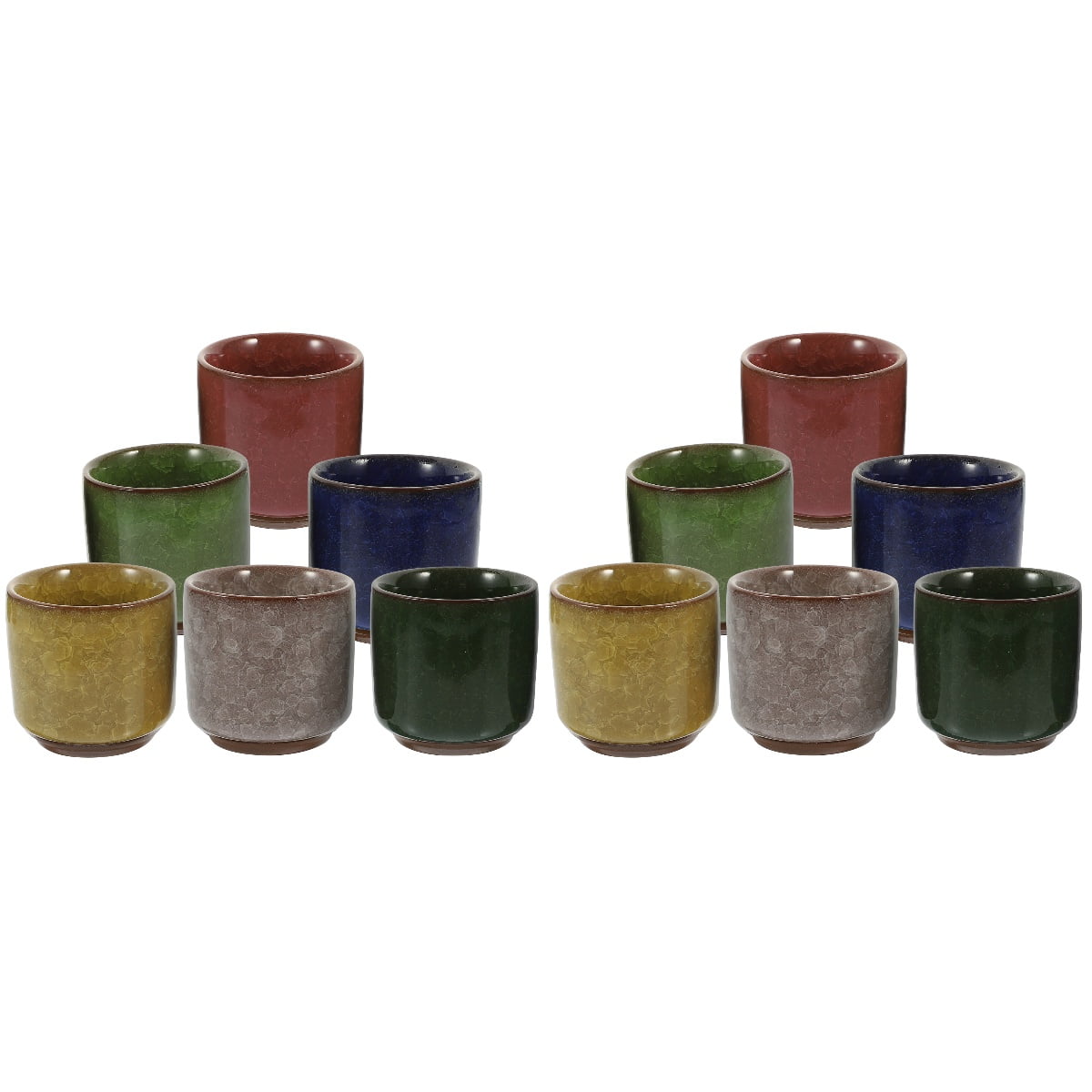 Zehuanyu 12 pcs Planter Ceramic Planter Pots Smooth Succulents Planter ...