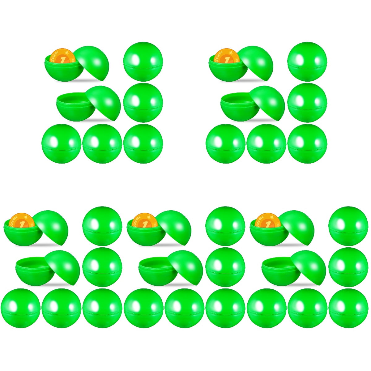 Zehuanyu 125 Pcs Lottery Balls Raffle Balls Game Round Balls Plastic ...
