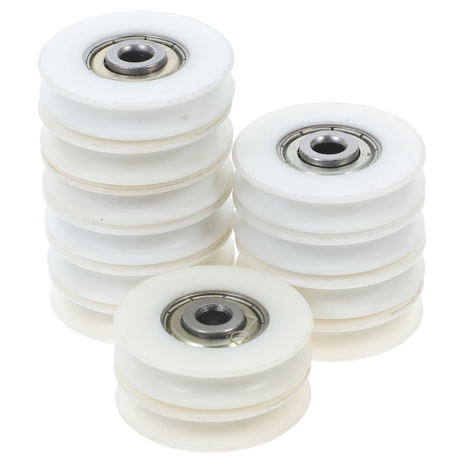 Phenofice Sliding Door Ceiling Wheel Groove Pulley Wheel White 12Pcs 1 ...