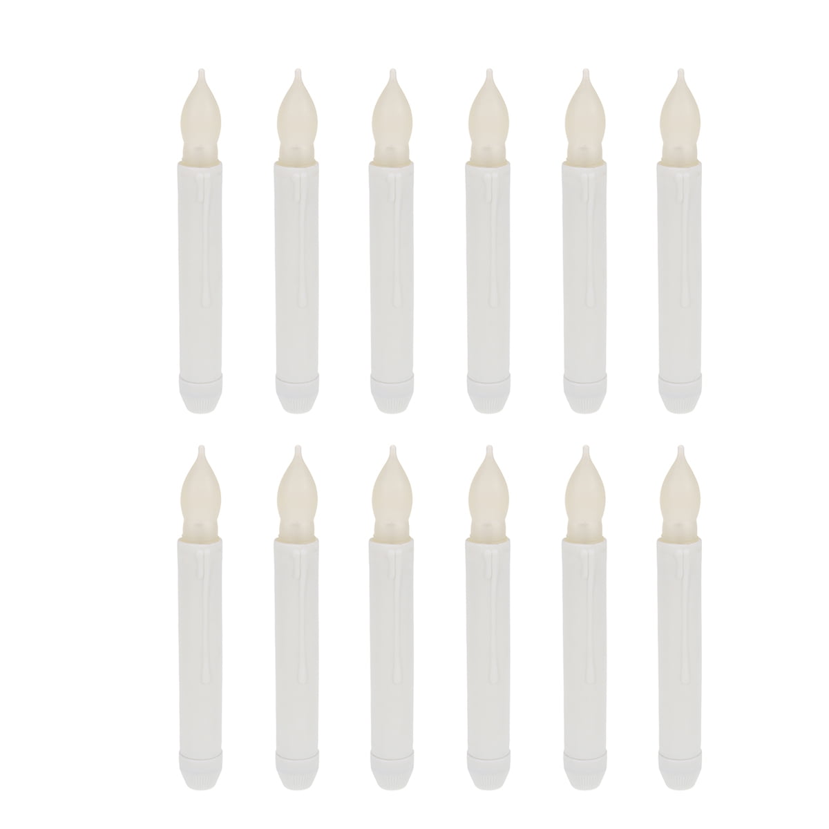 Zehuanyu 12pcs Flameless Candle Flickering Slim LED Candles for Home ...