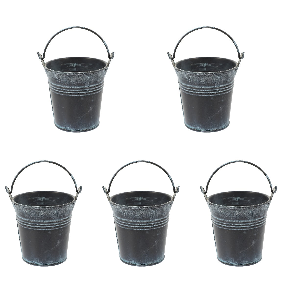 Zehuanyu 15 pcs Vintage Mini Iron Buckets Small Flower Buckets Mini ...