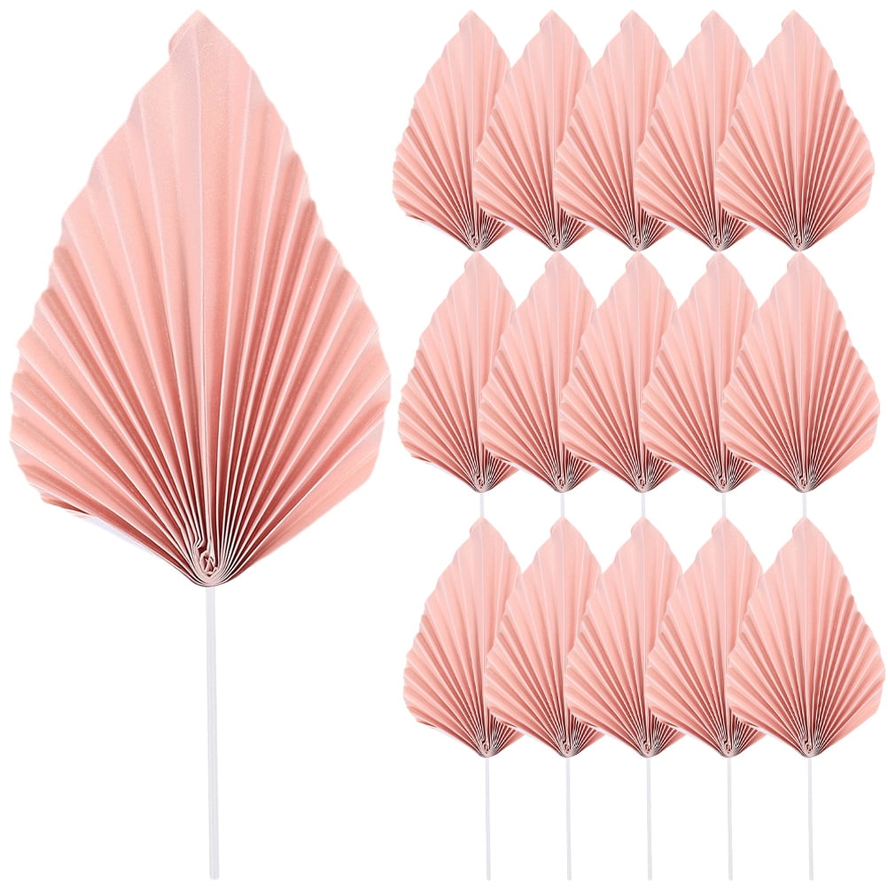 Zehuanyu 16pcs Palm Leaves Cupcake Toppers Party Dessert Topper ...