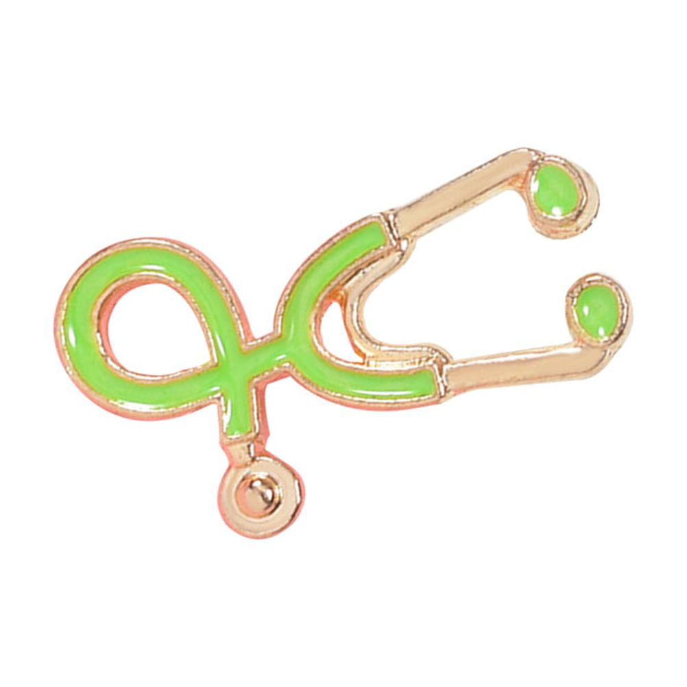 Zehuanyu 1pc Mini Stethoscope Brooch Alloy Cartoon Echometer Shirt ...