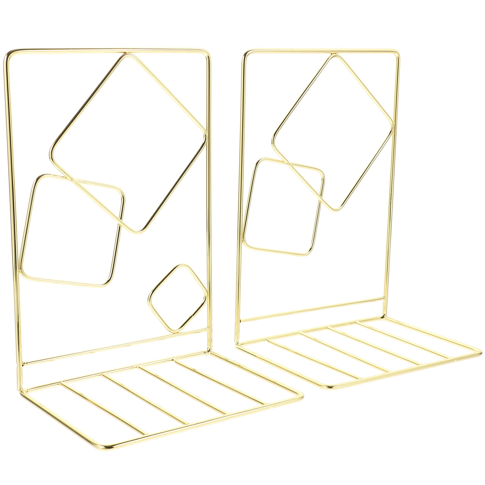 RENACLIPY Renaclipy Golden Iron Bookends for Home Elegant and Steady ...