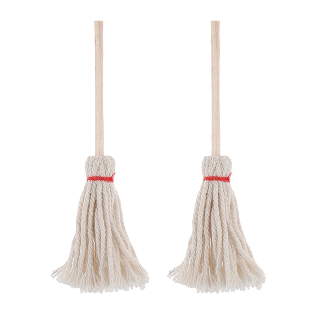 Zehuanyu 2 Pcs Cotton Mop Kids Toys Mini Mop Set Child 10X2CM White ...