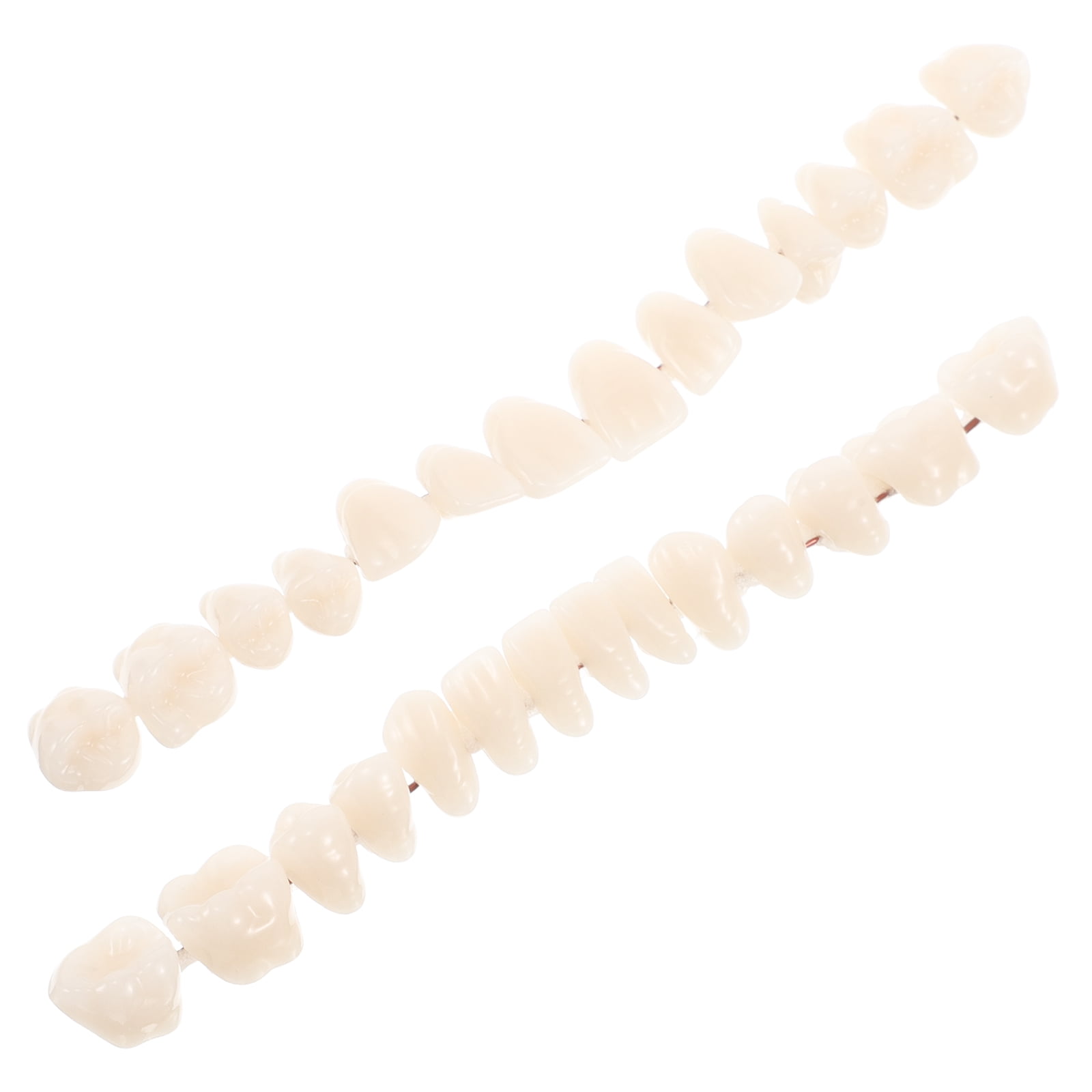 Zehuanyu 2 Pcs DIY Dentures Teeth Fake Oral Care Material Beauty Ivory ...
