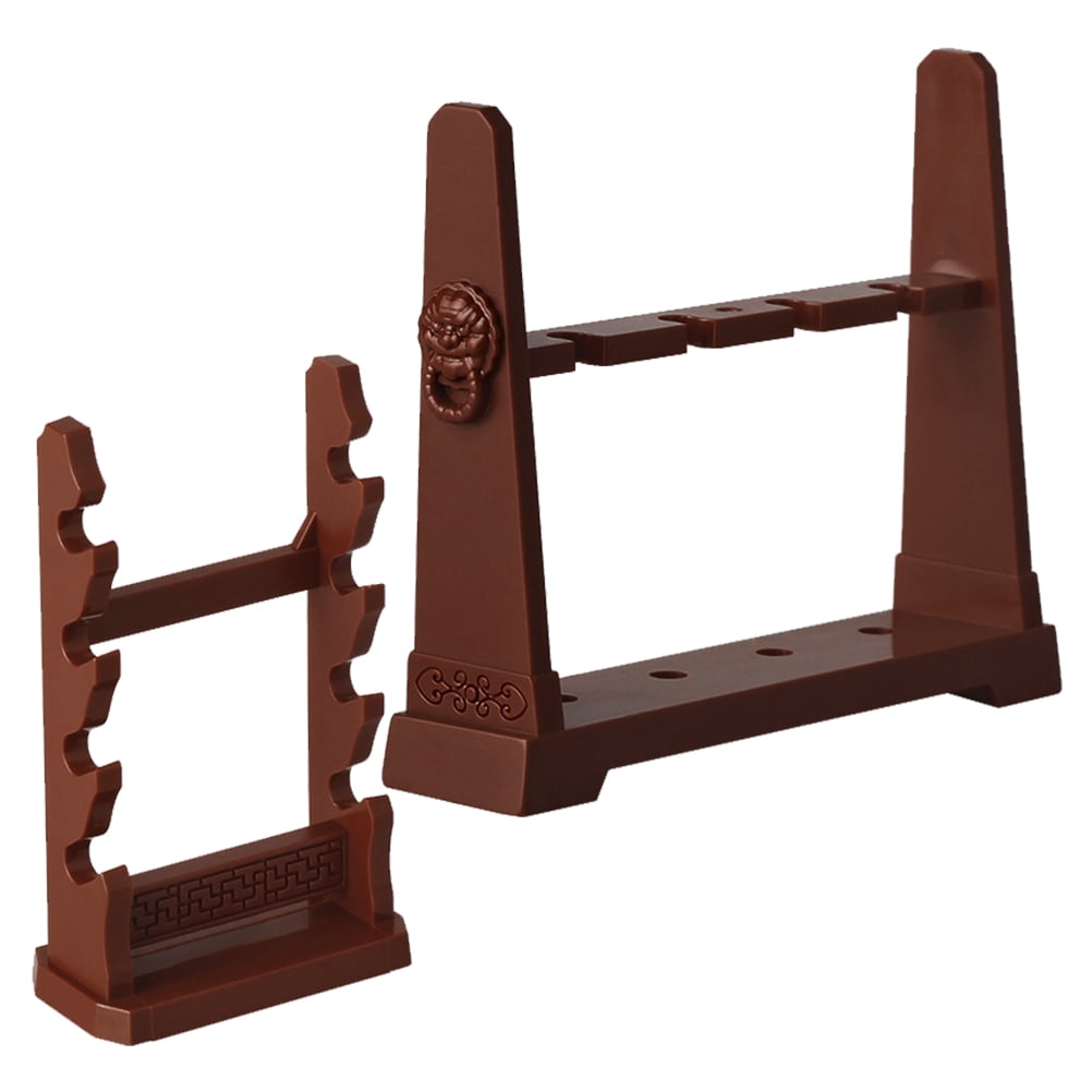 RENACLIPY Mini Rack For Sword Display Brown Plastic 2Pcs - Walmart.com