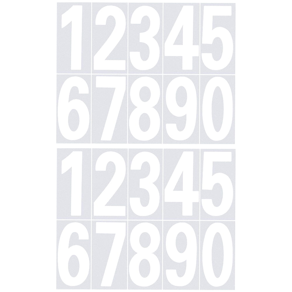 Zehuanyu 2 Pcs Digital Stickers Mailbox Post outside House Address ...