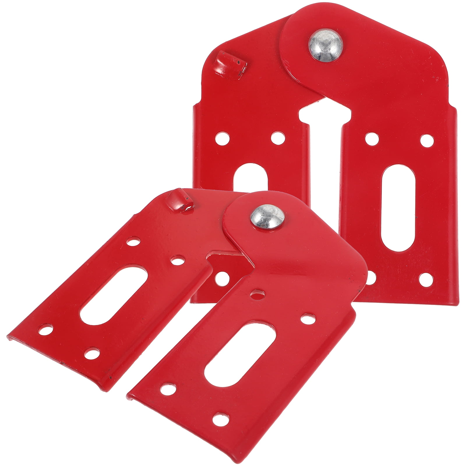 Zehuanyu 2 Pcs Folding Step Ladder Hinge Hinges Collapsible Mitts Red ...