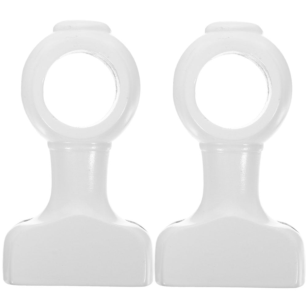 HEMOTON White Wooden Curtain Pole Holder for Home Decorative and with ...