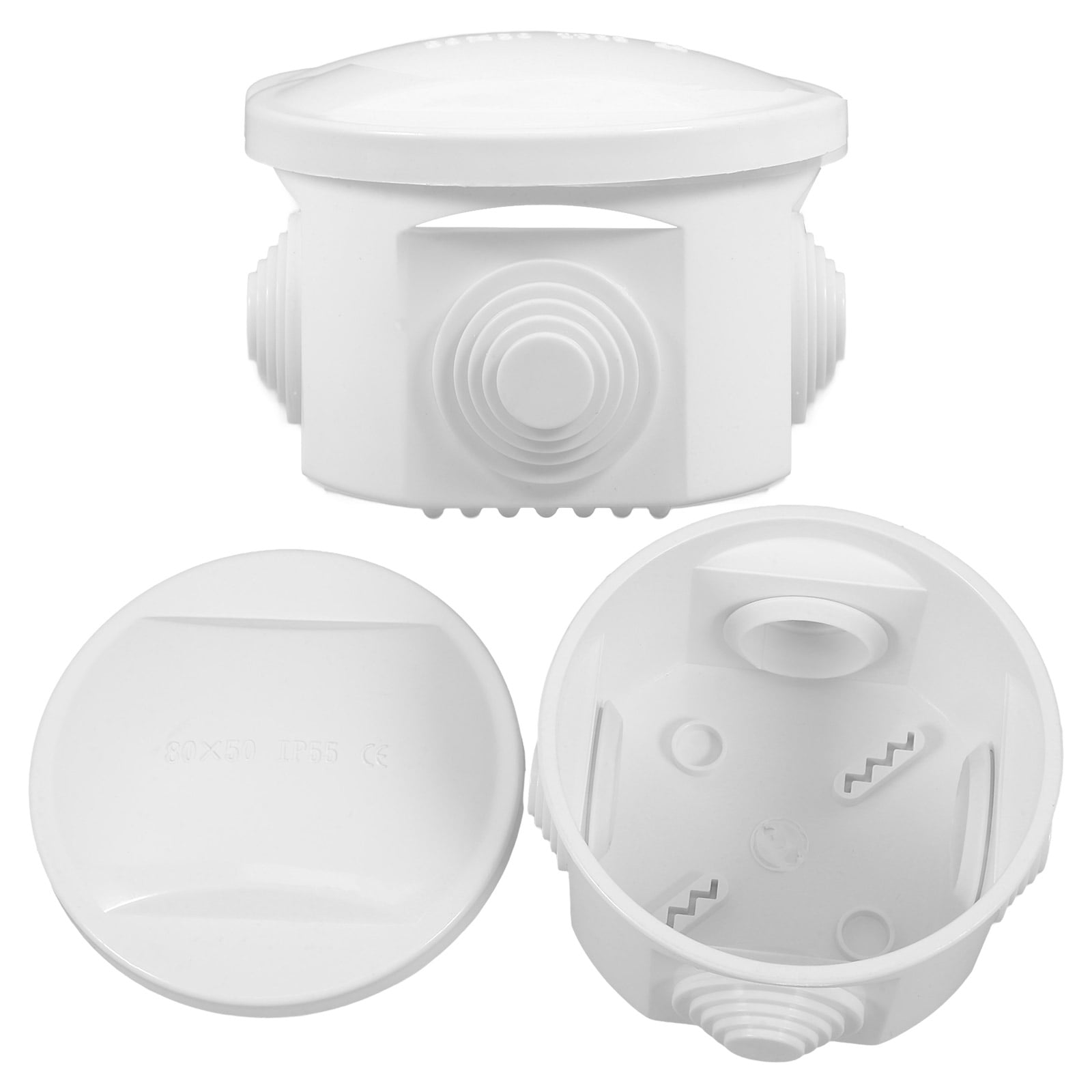 Zehuanyu 2 Pcs Outdoor Power Strip Weatherproof Waterproof Junction Box ...