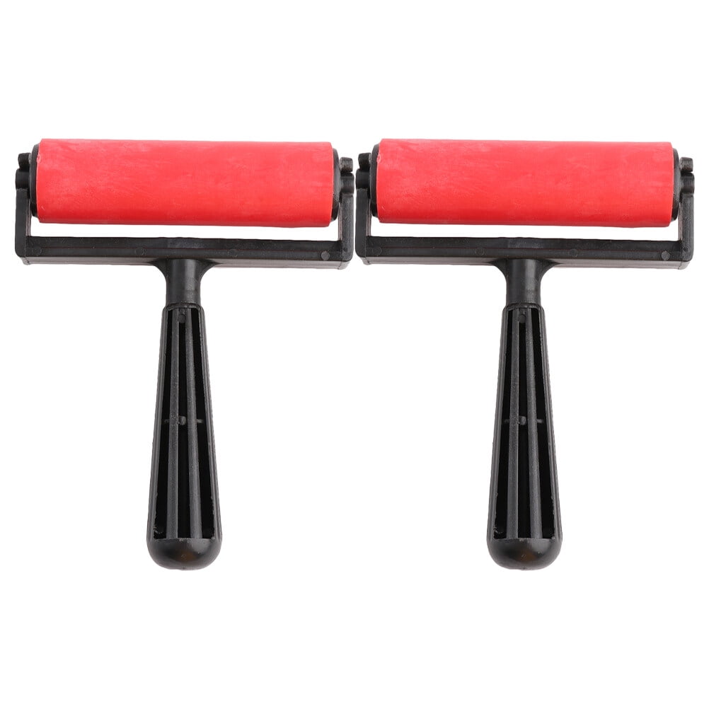 Zehuanyu 2 Pcs Plastic Printmaking Rollers Diamond Drawing Roller ...