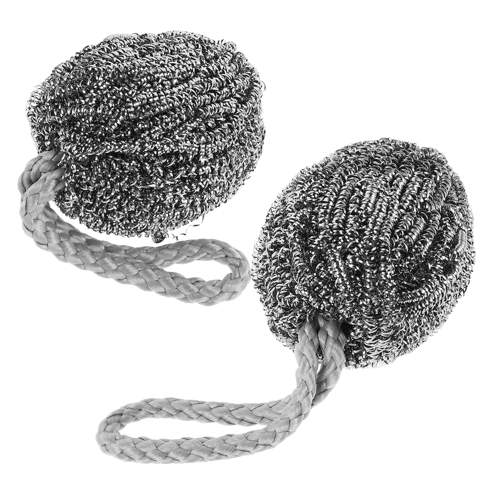 2pcs Pot Scrubber and Pan Dish Scraper Wok Cleaning Brush Set - Walmart.com