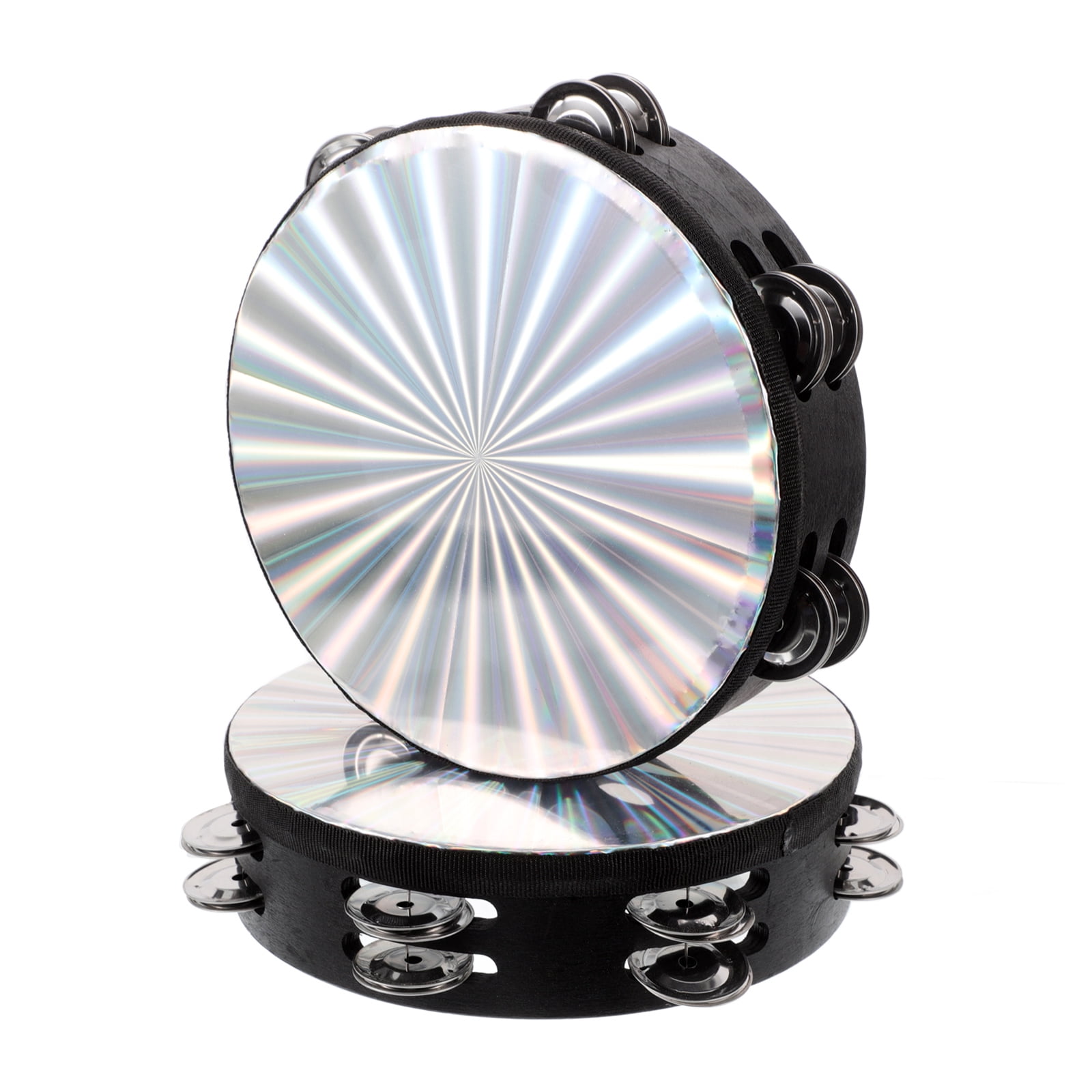 Zehuanyu 2 Pcs Professional Tambourines for Adults with Bell Double Row ...
