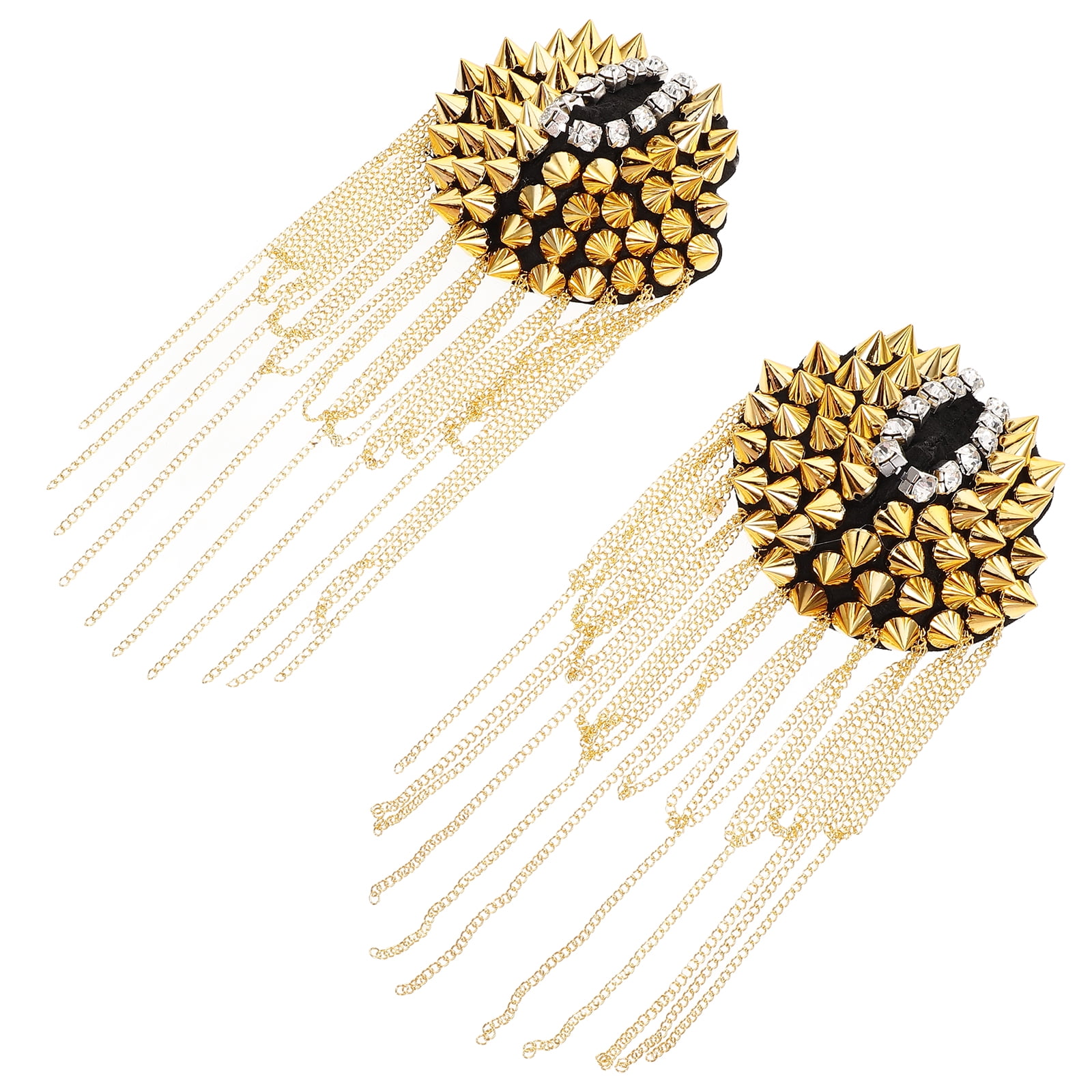 Zehuanyu 2 Pcs Shoulder Prop Retro Punk Style Epaulettes Man 27.00X10 ...