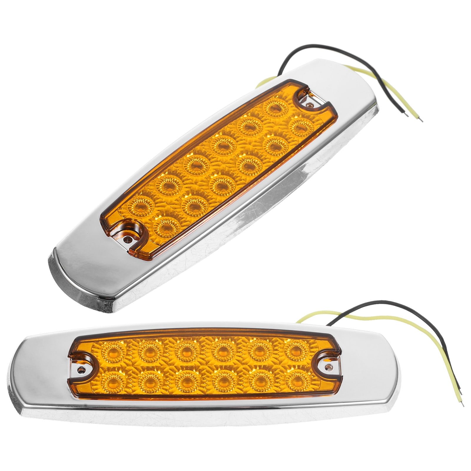 Zehuanyu 2 Pcs Side Light Indicator Truck Marker Lights Foldable Mirror ...