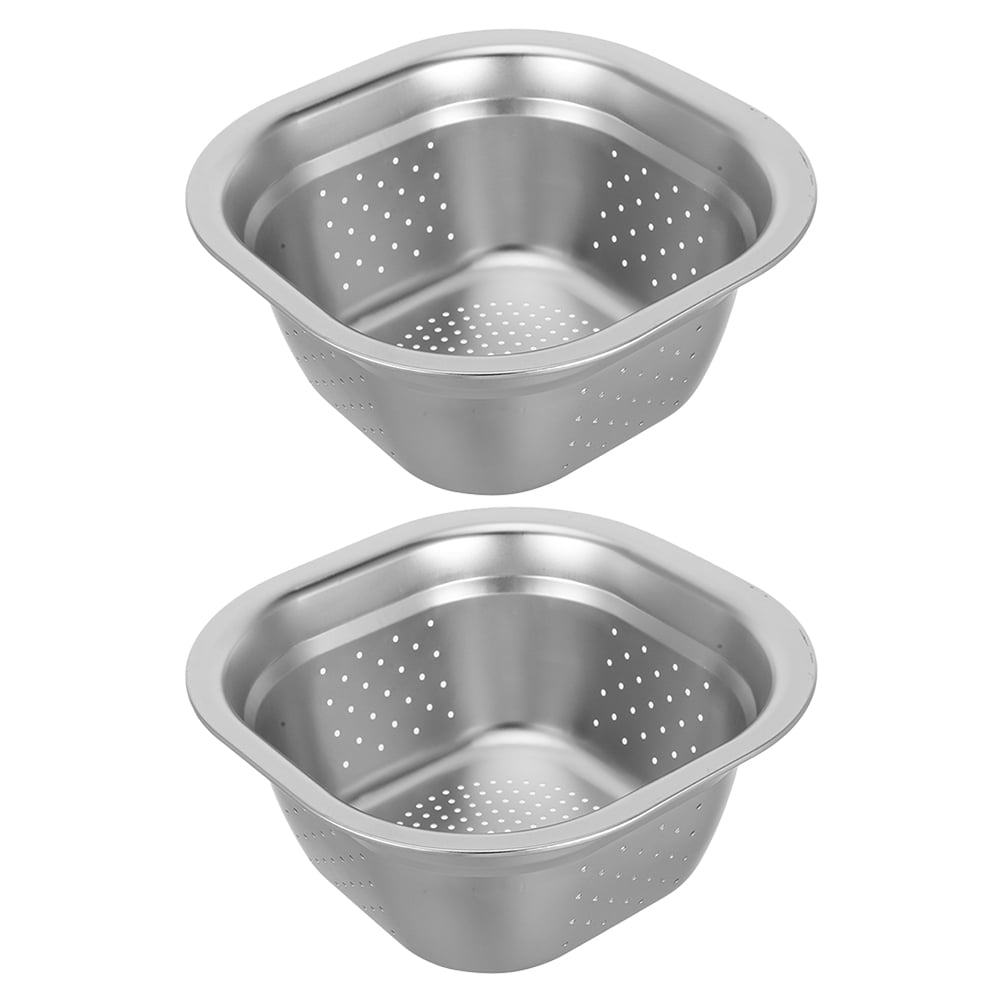 Zehuanyu 2 Pcs Silver Fiber Carbon Rod Stainless Steel Drain Basin ...