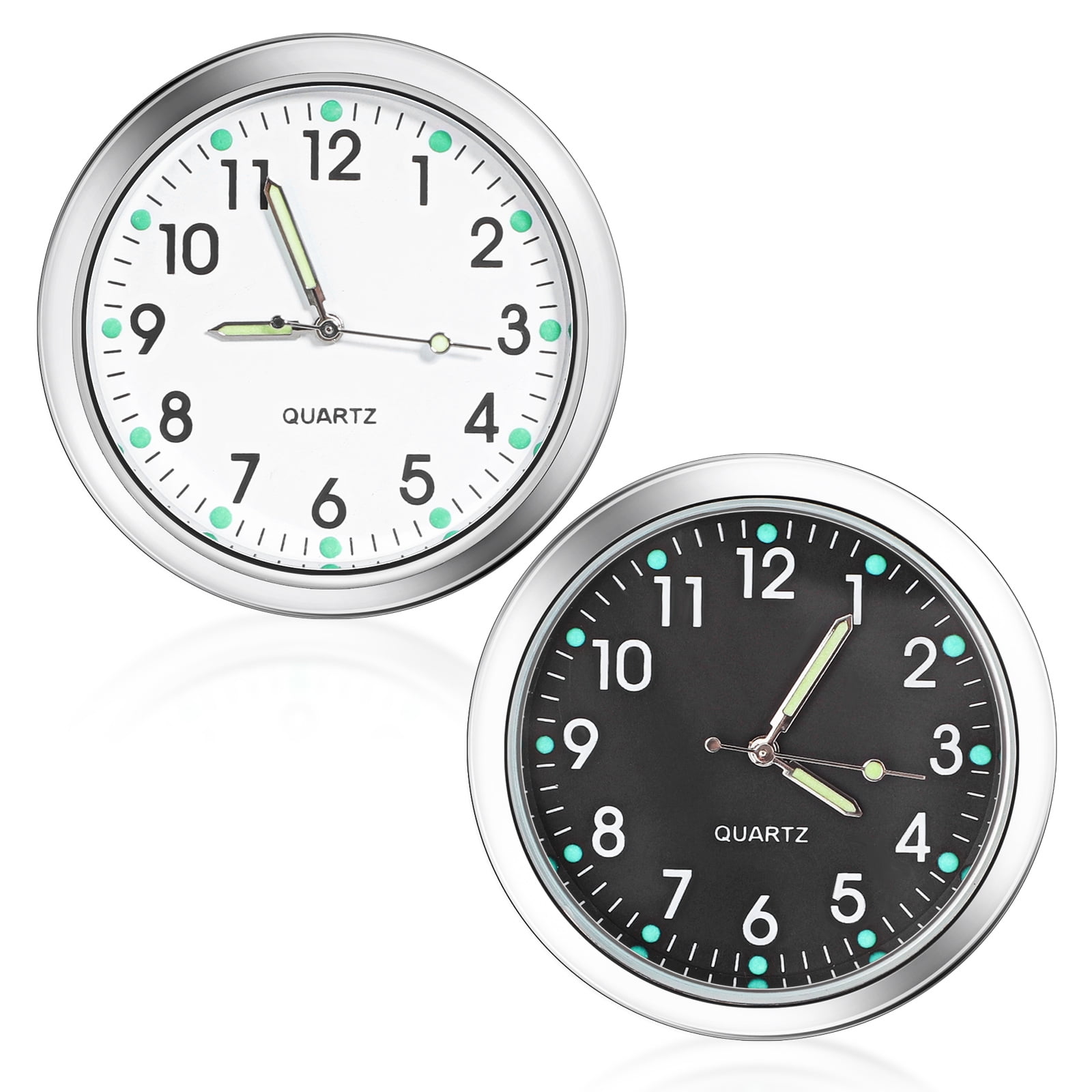 Zehuanyu 2 Pcs Stick on Clock for Dashboard Decorations Car - Walmart.com