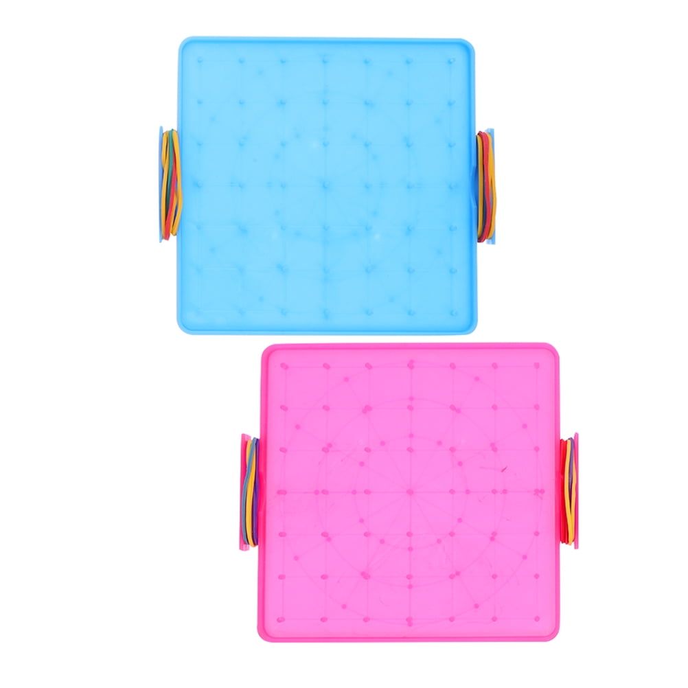 Zehuanyu 2 Pcs Student Pin Board Geometry Manipulatives Double Sided ...