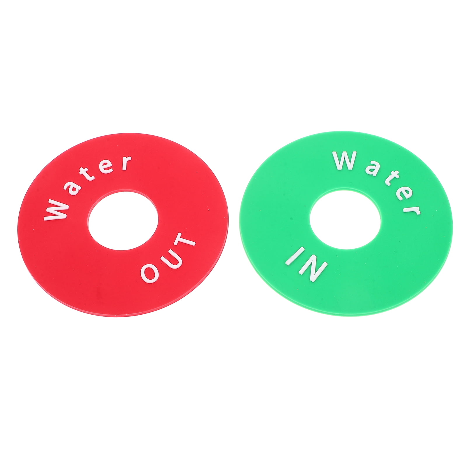 Zehuanyu 2 Pcs Valve Sign Label Reminder for Water Outlet Bird Feeder ...