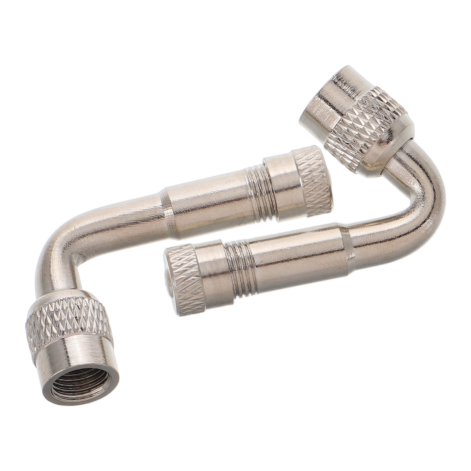 Zehuanyu 2 Pcs Valve Stem Extensions Extender Tank Expander Host Silver ...