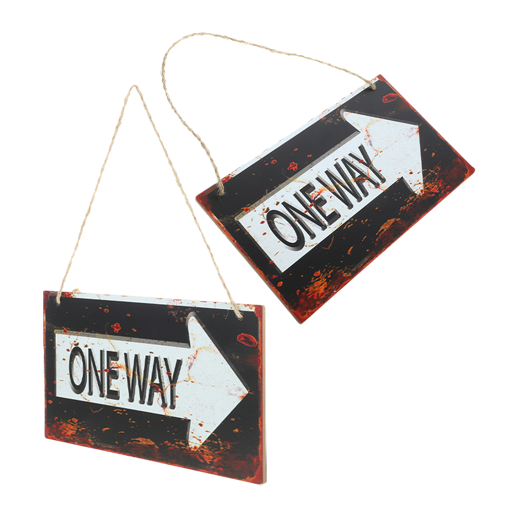 Zehuanyu 2 Pcs Wooden Sign Stickers Poster Display Modern Wall Decor ...