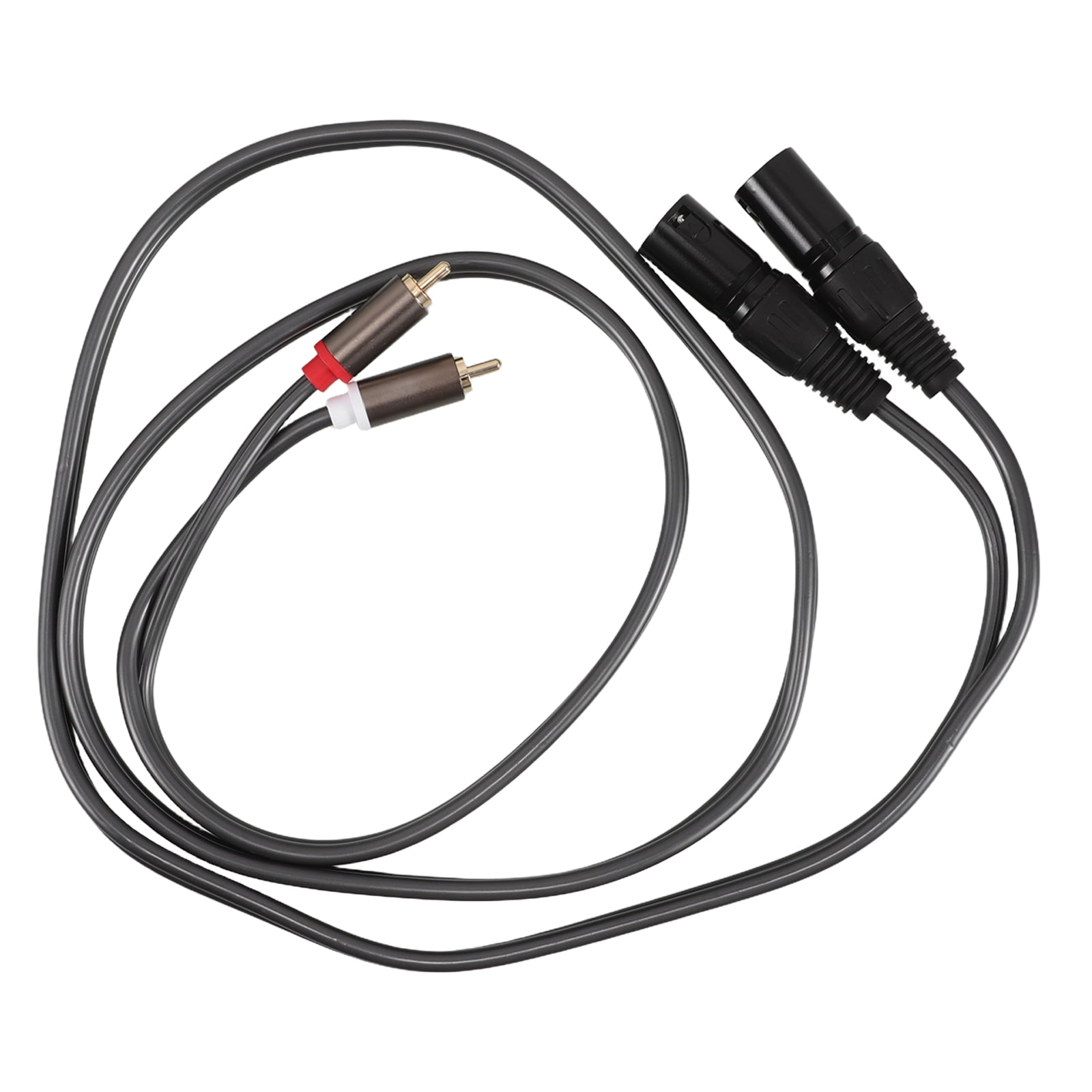 Zehuanyu 2 Rca Audio Cable to Xlr Male Microphone Wire Gold-plated Head ...