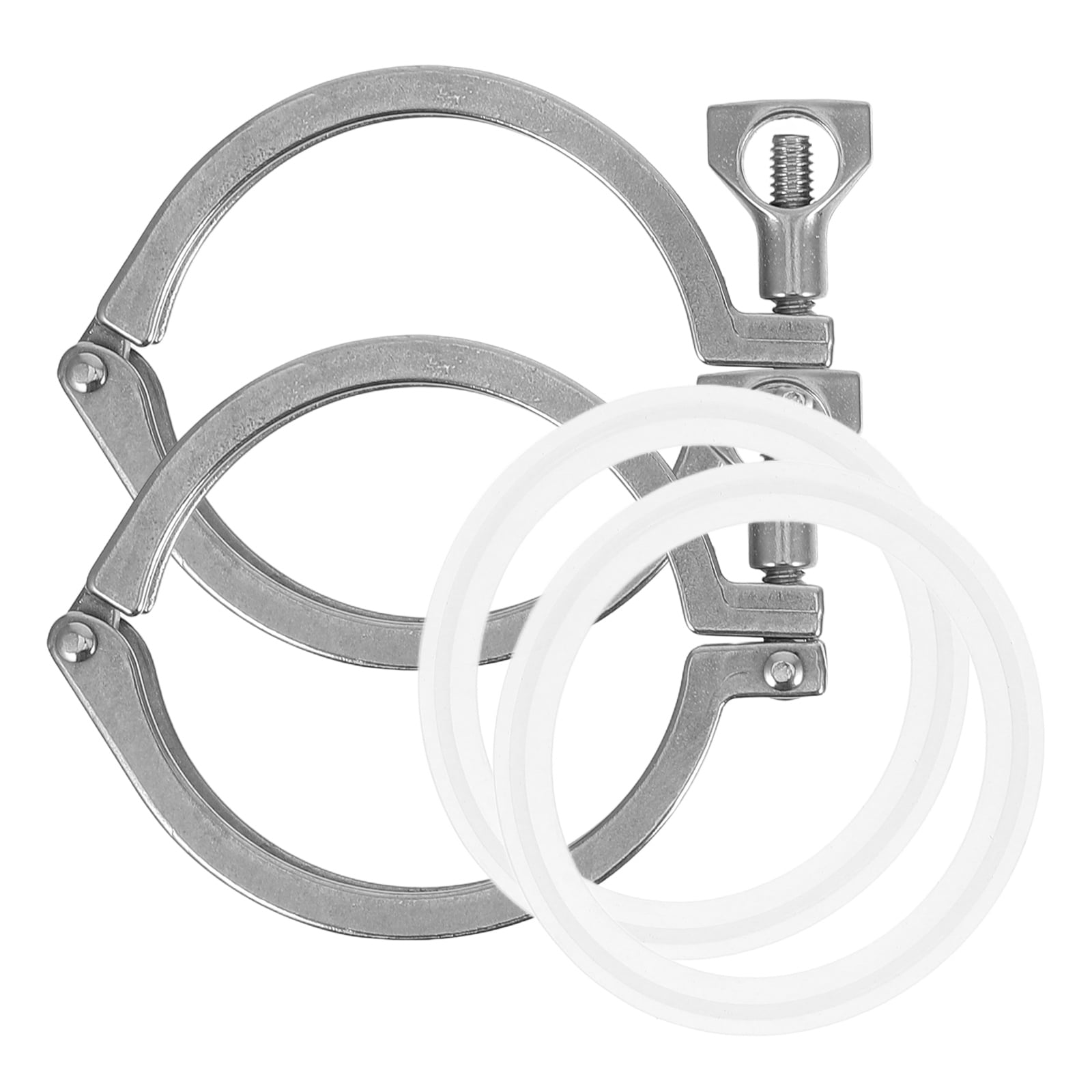 Zehuanyu 2 Set Ferrule Fixtures Waterproof Triple Clamp with Silicone ...