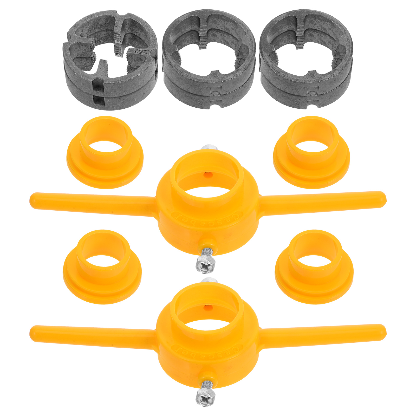 Zehuanyu 2 Sets ABS Pipe Threading Tool Diy Threader Npt Round Die Pipe ...