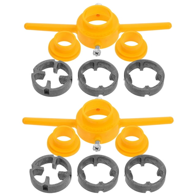 Zehuanyu 2 Sets Pipe Threading Machine Plumbing Threading Kit Pipe ...