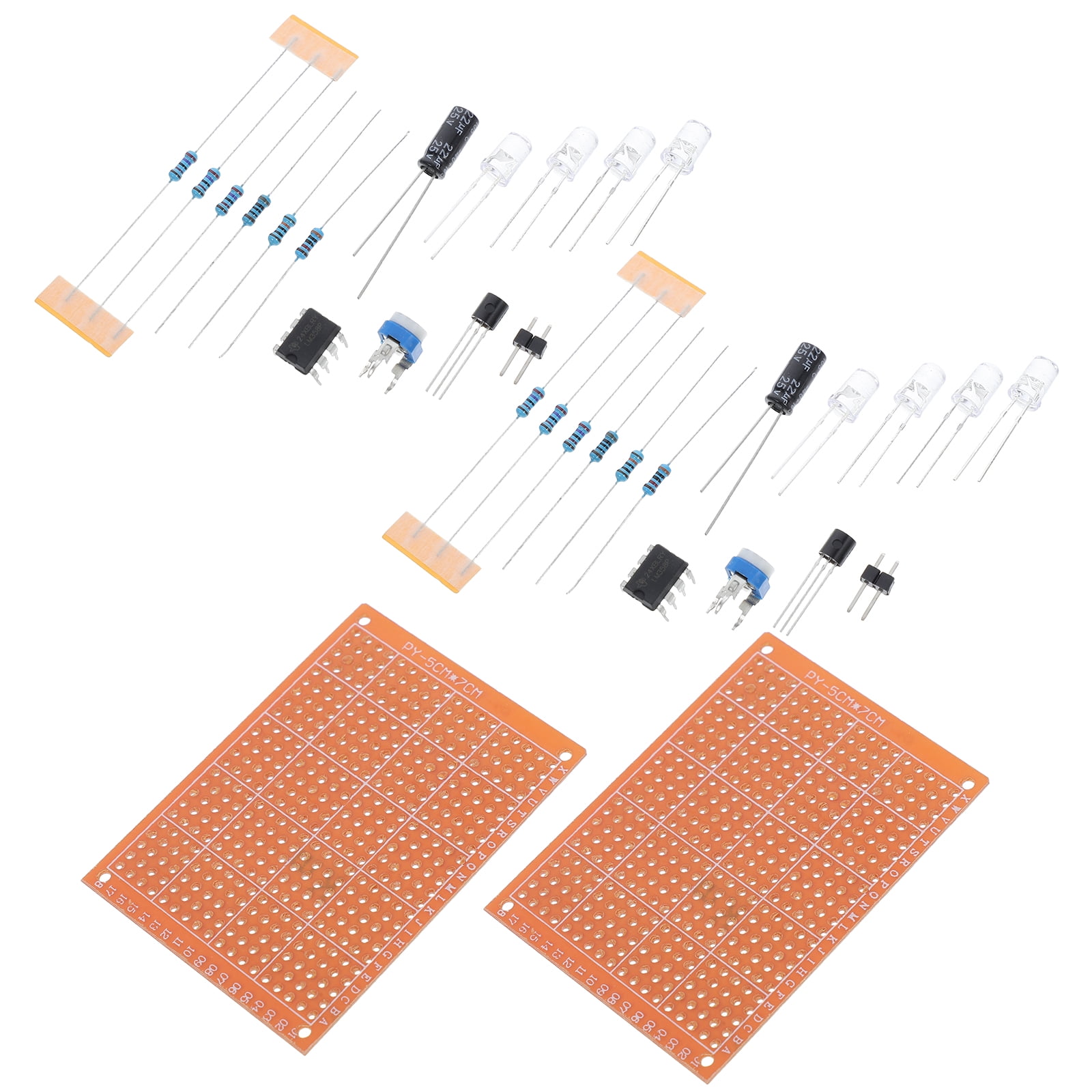 Zehuanyu 2 Sets Soldering Practice Kit For Students Breathing Light Diy ...