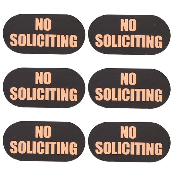 Zehuanyu 2 Sheets No Soliciting Sticker for House Video Doorbell ...