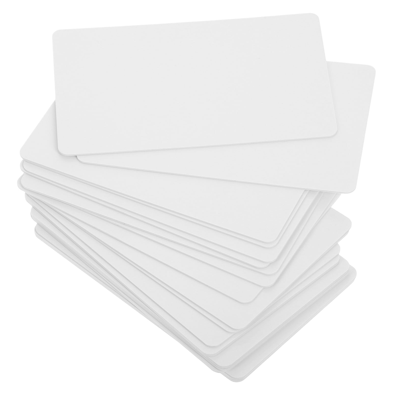 Zehuanyu 20 Pcs Blank Pvc Credit Card White Plastic Id Cards Double ...