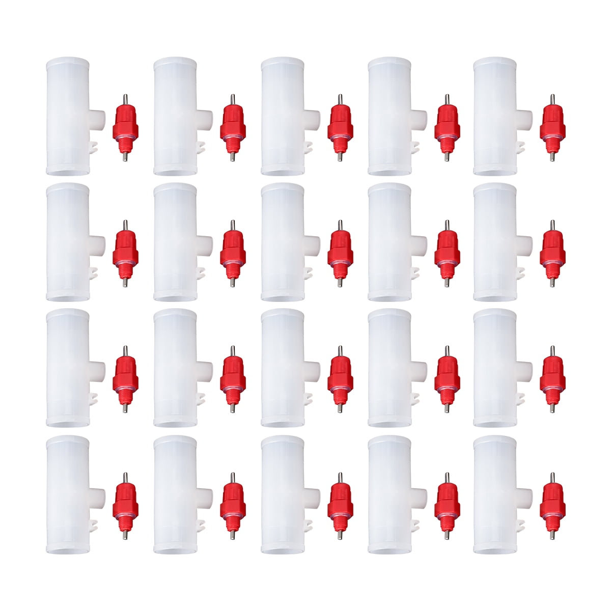 Zehuanyu 20 Pcs Drinking Fountain Water Chicken Leg Rings Dust Bath for ...