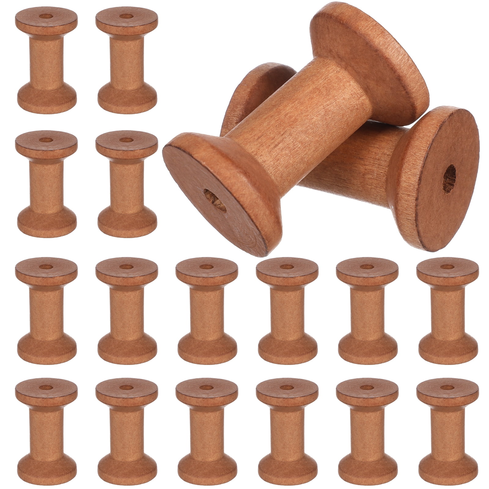 Zehuanyu 20 Pcs Empty Spools Seam Ripper Retro Wooden Axis - Walmart.com