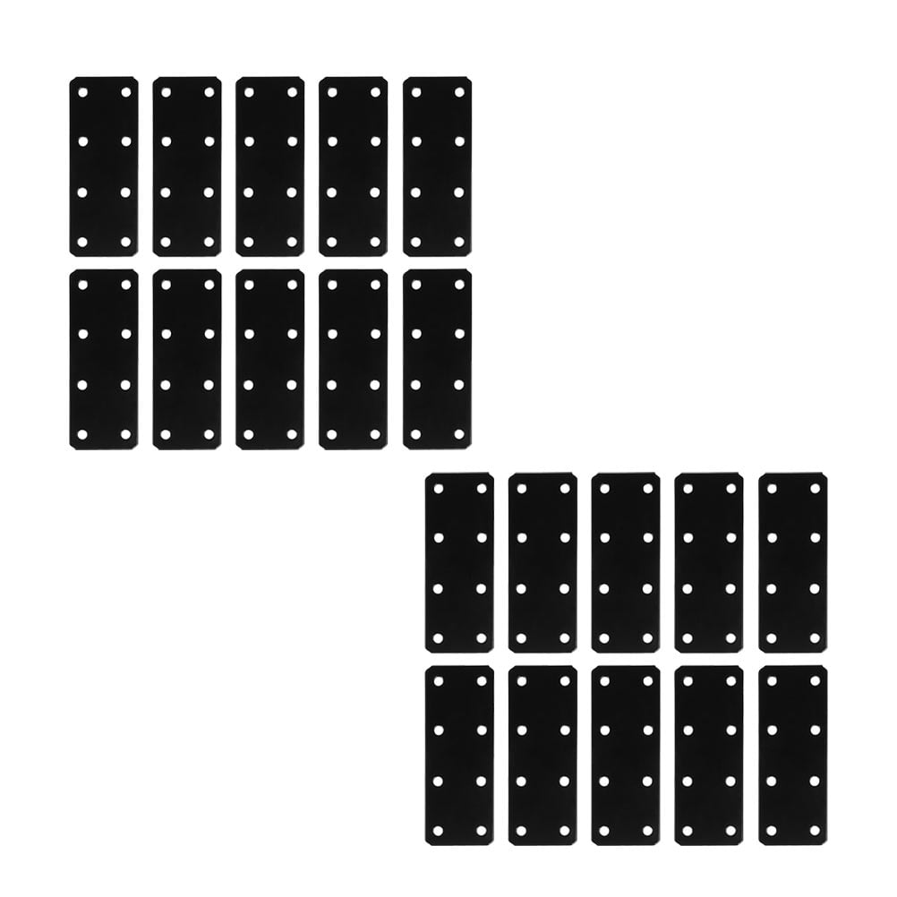 RENACLIPY Renaclyp Flat Iron Fixing Plate, Rust-Resistant, Black, 20Pcs ...