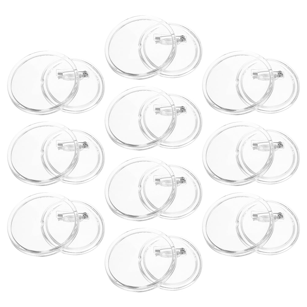 Zehuanyu 20 Pcs Foldable Connector Button Badges Acrylic Buttons Staff ...