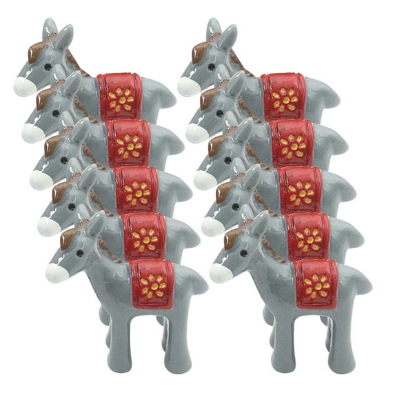 RENACLIPY 20Pcs Garden Donkey Ornaments Multi Resin Animal Figurines ...