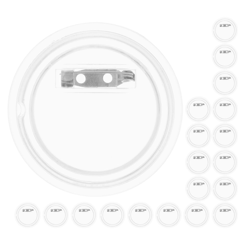 DEEPCRAFF Blank Button Badge Parts Diy Craft Acrylic 20Pcs - Walmart.com