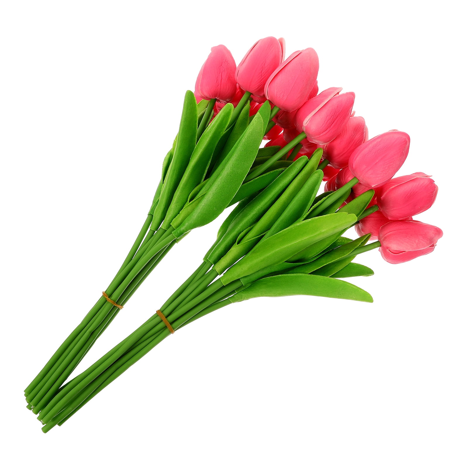 Zehuanyu 20 Pcs Spatula Tulip Artificial Flower 33.00X7.50X3.50CM Pink ...