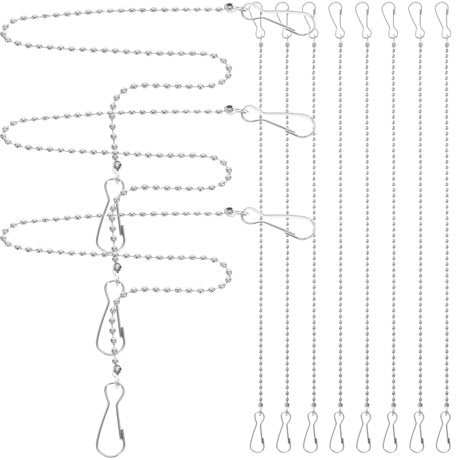 Zehuanyu 20 Pcs Topper Billboard Hanging Chain 28.00X0.90X0.25CM Silver ...