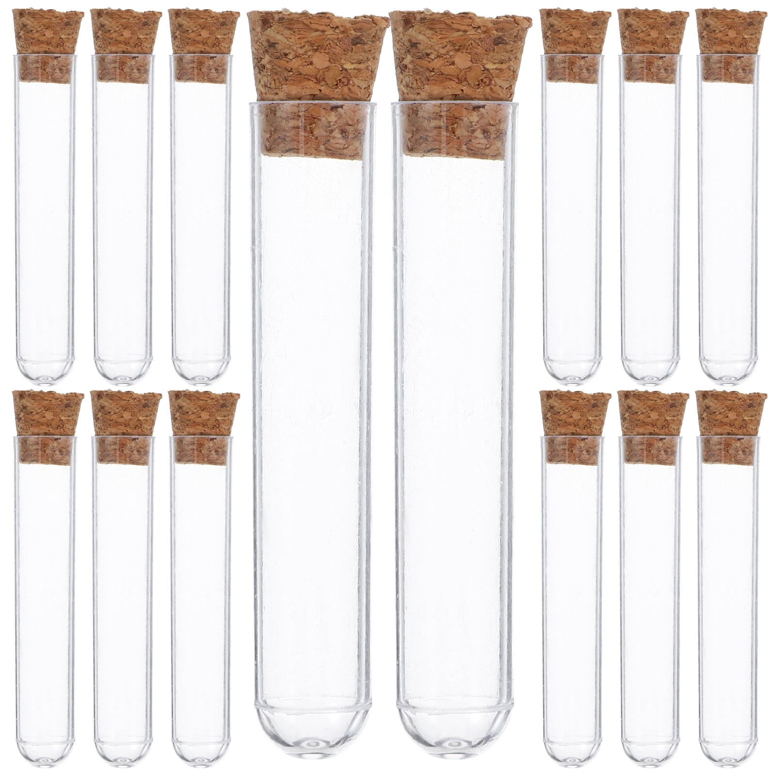 HEMOTON 20pcs Leakproof Disposable Plastic Test Tubes for Labs with ...