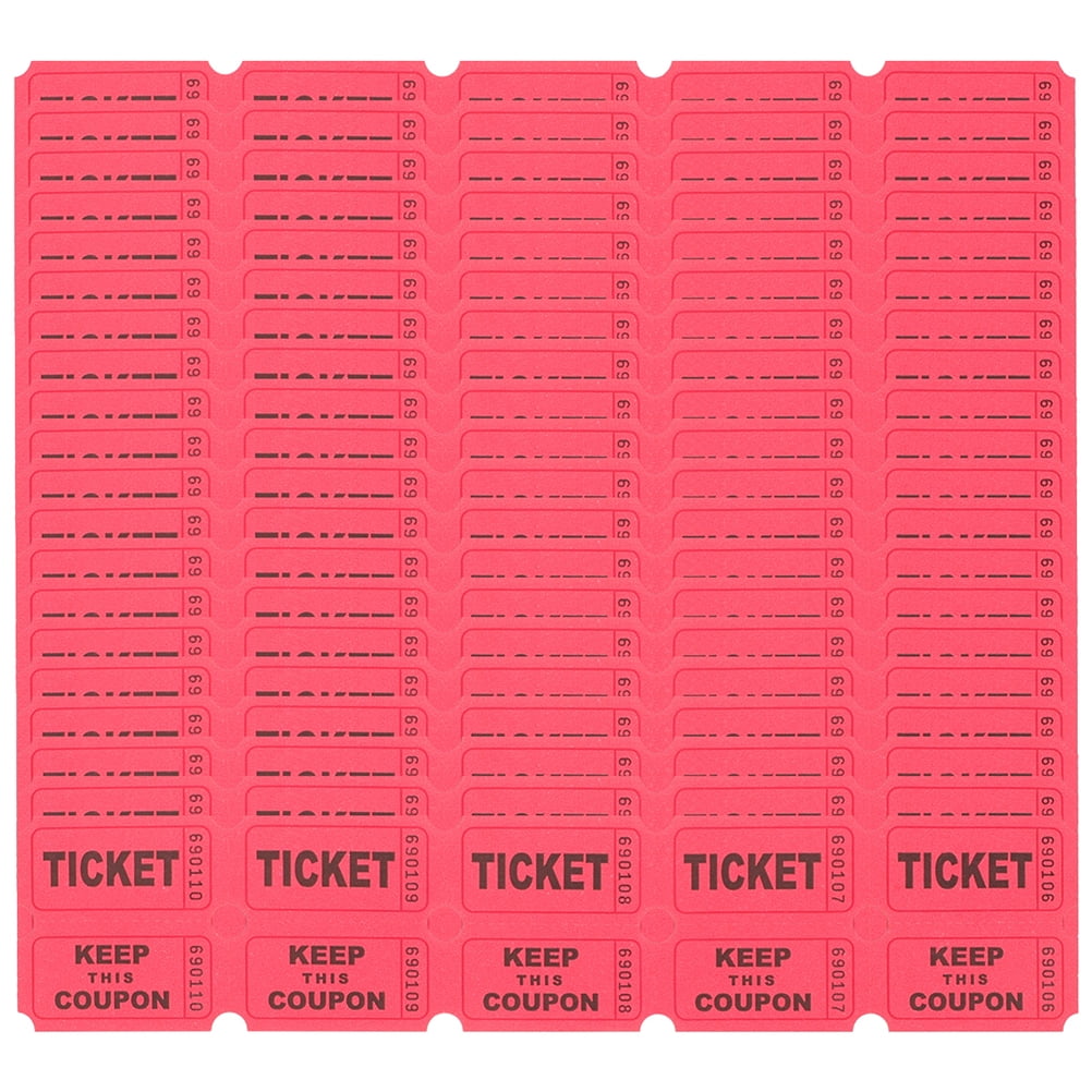 Zehuanyu 200 Pcs Lottery Tickets Raffle Blank Booth Diaper Sticker ...